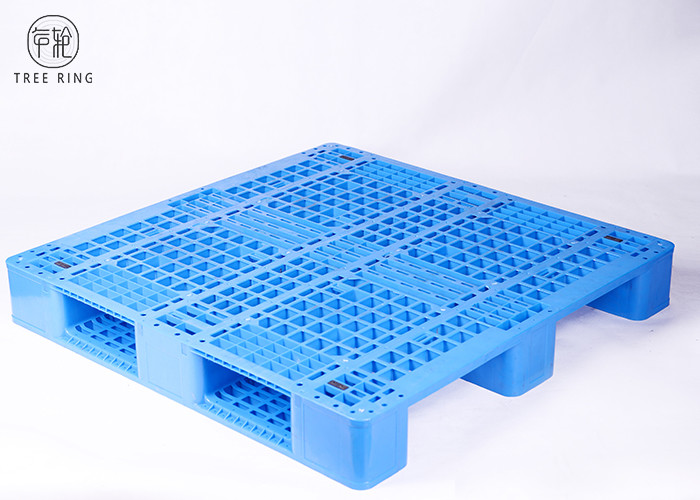 P1111 HDPE พาเลทพลาสติก 1100 × 1100 มม., ไดนามิกพาเลทขนส่งพลาสติก 1,000 กก